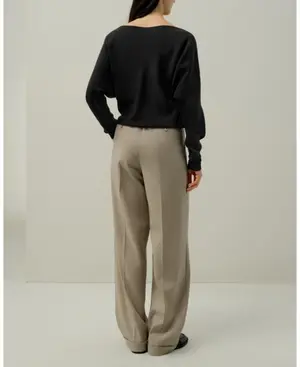 Lilysilk Long Sleeve Gathered Silk Top - Black