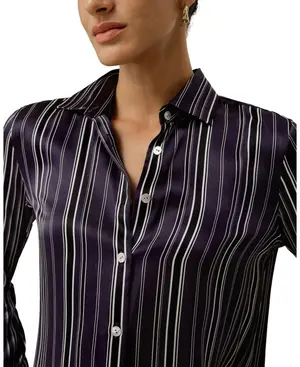 Lilysilk Striped Silk Shirt