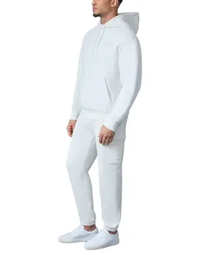 Mackage Kolton Double-face Jersey Logo Hoodie - Cream
