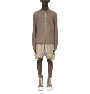 Rick Owens Zip Front Jacket - Dust