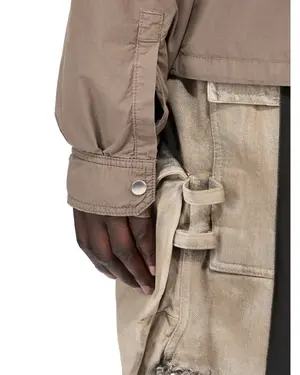 Rick Owens Zip Front Jacket - Dust