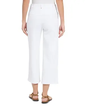 Lyssé Willa Scallop Studded High Rise Crop Jeans