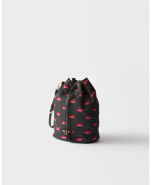 Prada Printed Re-nylon Pouch - Black
