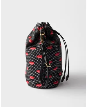Prada Printed Re-nylon Pouch - Black