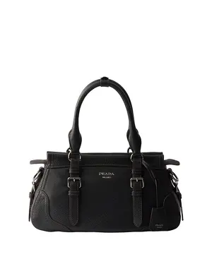 Prada Leather Tote Bag - Black