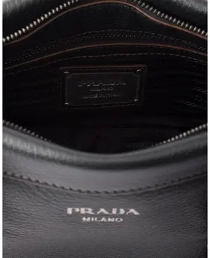 Prada Leather Tote Bag - Black