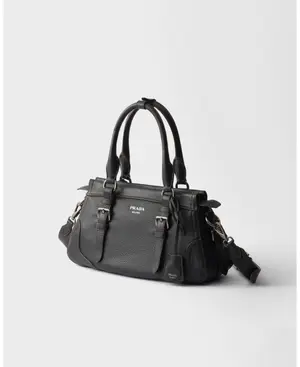 Prada Leather Tote Bag - Black