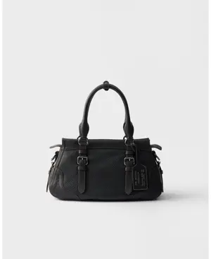 Prada Leather Tote Bag - Black
