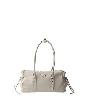 Prada Medium Antiqued Leather Tote Bag - Neutral