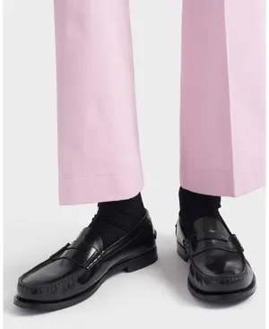 Prada Brushed Leather Loafers