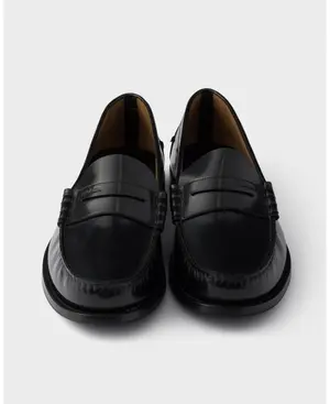 Prada Brushed Leather Loafers