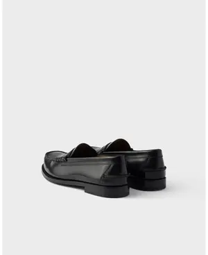 Prada Brushed Leather Loafers