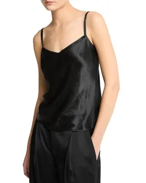 Vince Satin Cami Top - Black