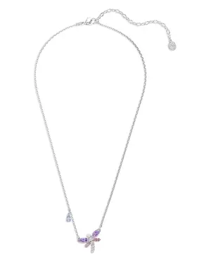 SWAROVSKI Ariana Grande X Crystal Dragonfly Pendant Necklace - Pink