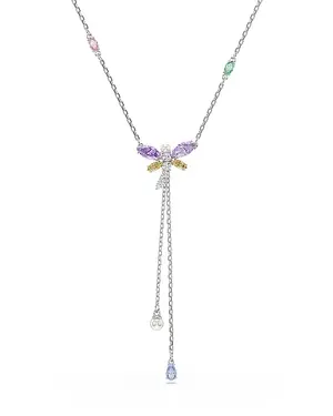 SWAROVSKI Ariana Grande X Crystal Dragonfly Lariat Necklace - Multicolored