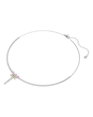 SWAROVSKI Ariana Grande X Crystal & Cubic Zirconia Dragonfly Tennis Lariat Necklace - Multicolored