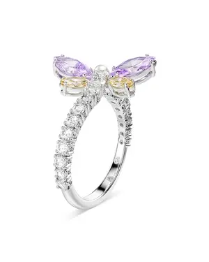 SWAROVSKI Ariana Grande X Crystal Dragonfly Ring - Multicolored