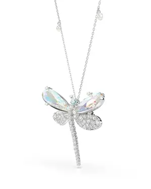 SWAROVSKI Ariana Grande X Crystal Dragonfly Convertible Necklace - Blue