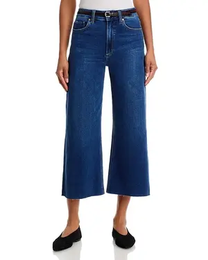 Paige Anessa High-rise Wide-leg Jeans - Venetian Breeze