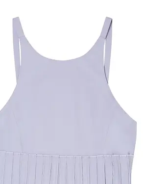 Emporio Armani Poplin Smocked Sleeveless Dress