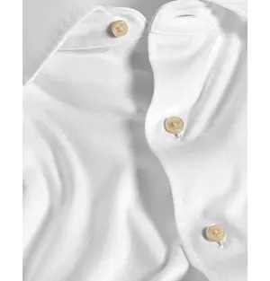 David Donahue Cotton Knit Shirt - White