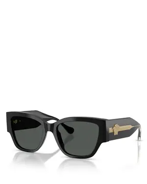Versace Cat Eye Sunglasses, 55mm - Black