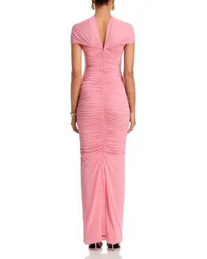 Ronny Kobo Nasha Front Cutout Dress - Blush