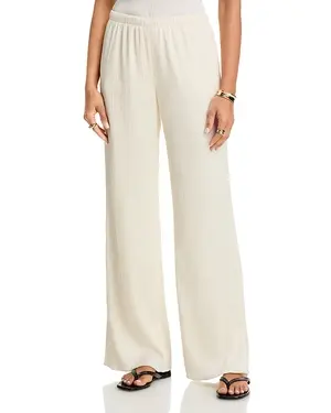 ANINE BING Aden Textured Pants - Cream