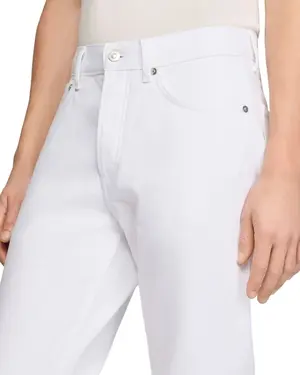 Sandro Regular Raw Jeans - White