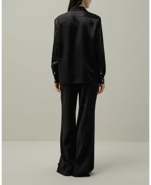 Lilysilk X Lydia Tomlinson Bianca Shirt - Black