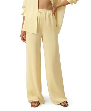 Lilysilk Stretch Silk Georgette Straight-leg Pant