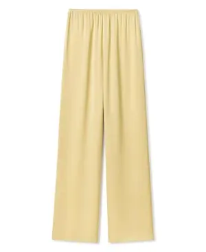 Lilysilk Stretch Silk Georgette Straight-leg Pant