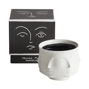 Jonathan Adler Muse Noir Ceramic Candle - White