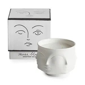 Jonathan Adler Muse Blanc Ceramic Candle