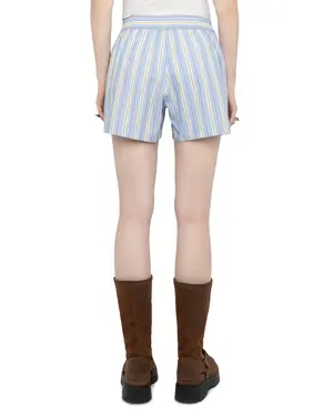 Zadig&Voltaire Pax Striped Cotton Shorts - Sixtine