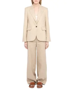 Zadig&Voltaire Vavy Tailleur Pinstripe Blazer - Cookie