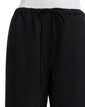 TOTEME Fluid Drawstring Trousers - Black