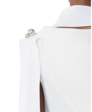 LANVIN Viscose Knit Top - White.