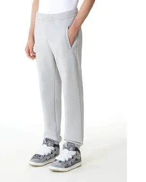 LANVIN Embroidered Logo Jogging Pants - Heather Grey