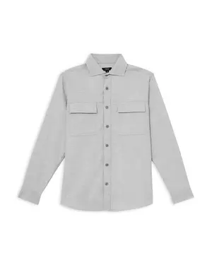 REISS Regular Fit Pocket Shirt - Grey