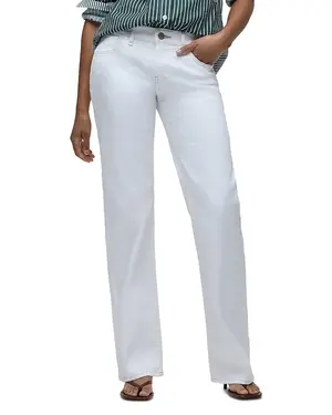 Hudson Jeans Kelli Low-rise Loose Straight Jeans - White