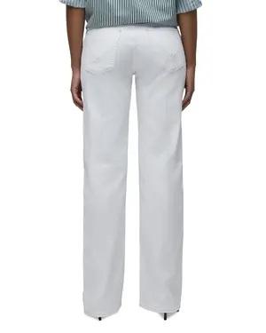 Hudson Jeans Kelli Low-rise Loose Straight Jeans - White