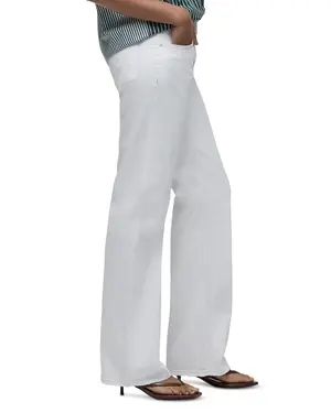 Hudson Jeans Kelli Low-rise Loose Straight Jeans - White