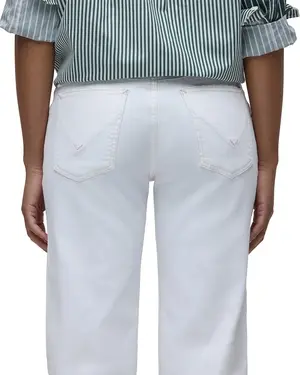 Hudson Jeans Kelli Low-rise Loose Straight Jeans - White