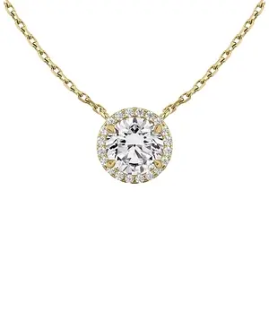 VRAI Halo 1.10ctw Diamond Necklace - Gold