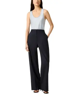 ARGENT Silk Tank Top - Maya Blue