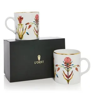 L'Objet Porcelain Mug, Set Of 2