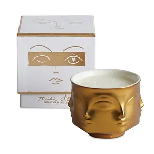 Jonathan Adler Muse D'or Ceramic Candle - Gold