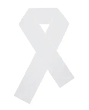 MISS CIRCLE NEW YORK Jaycee Chiffon Scarf - White