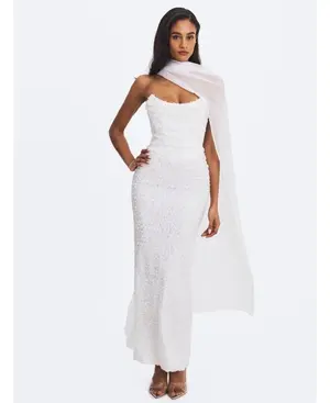 MISS CIRCLE NEW YORK Jaycee Chiffon Scarf